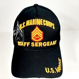 Unbranded | Accessories | Us Marine Corps Staff Sergeant Mens Cap Hat ...